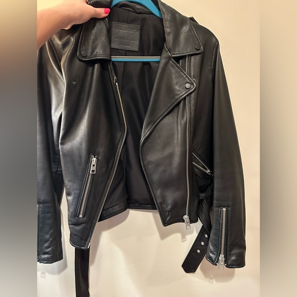 All Saints | Jackets & Coats | All Saints Balfern Leather Biker Jacket ...